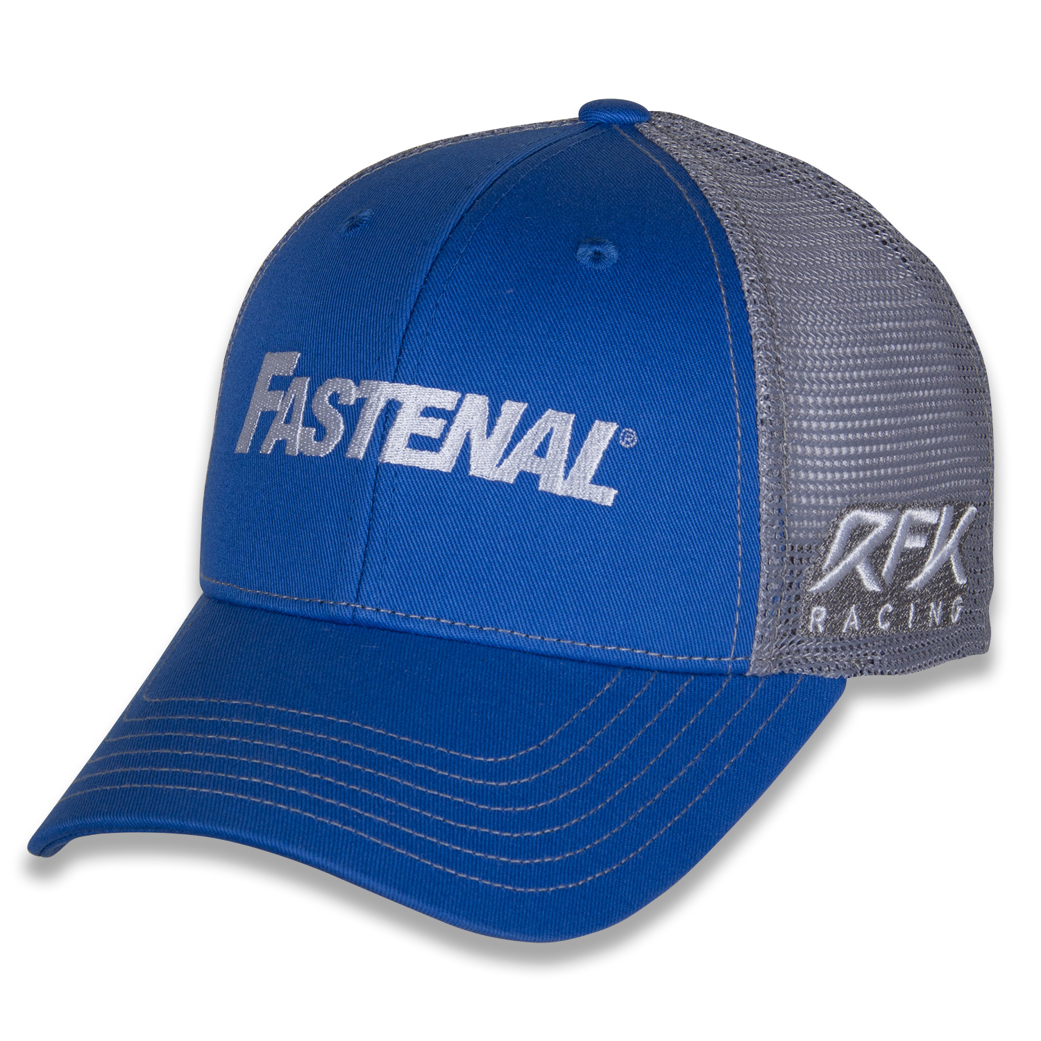 Men’s Checkered Flag Sports Blue Chris Buescher Fastenal Team Sponsor ...