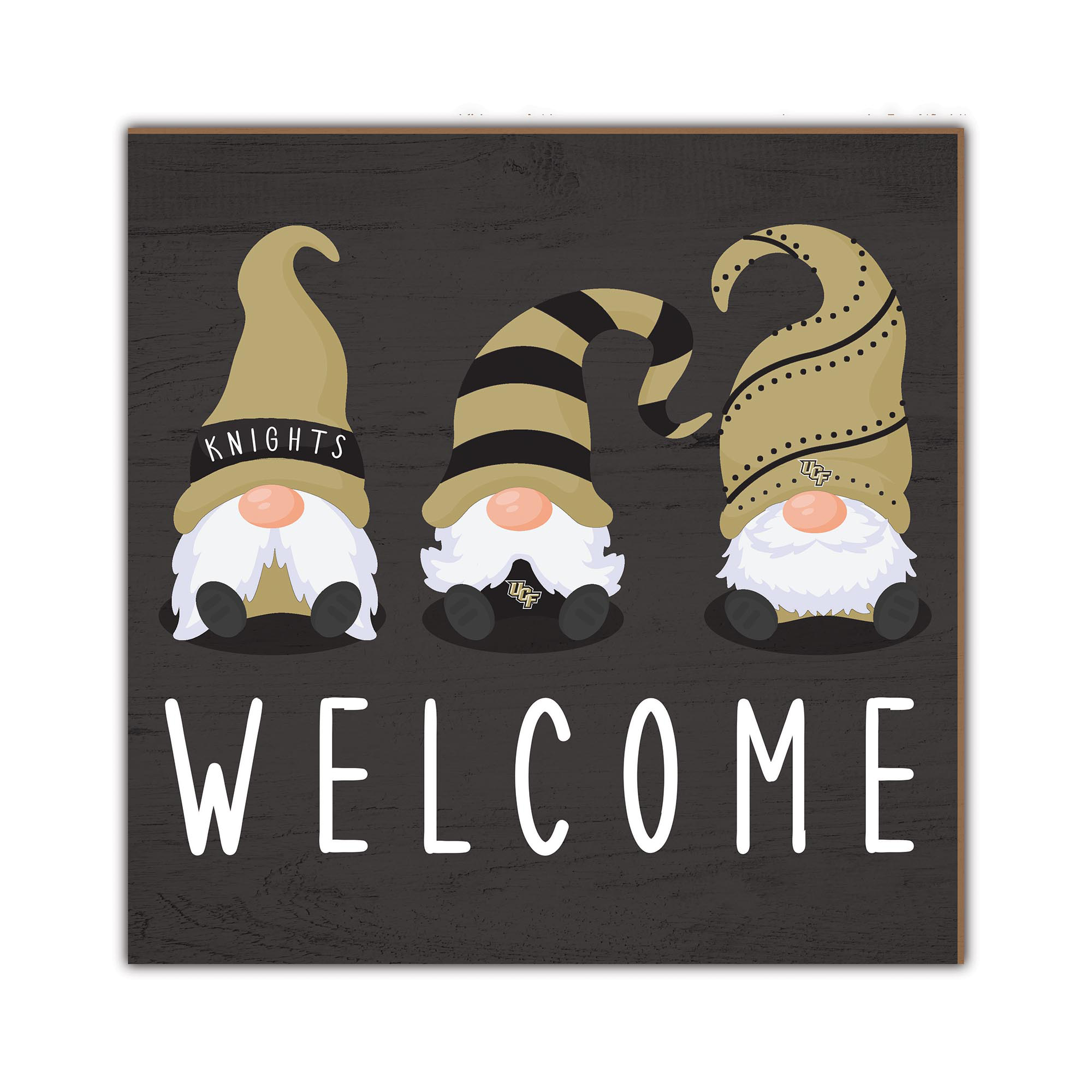 UCF Knights 10” x 10” Welcome Gnomes Sign