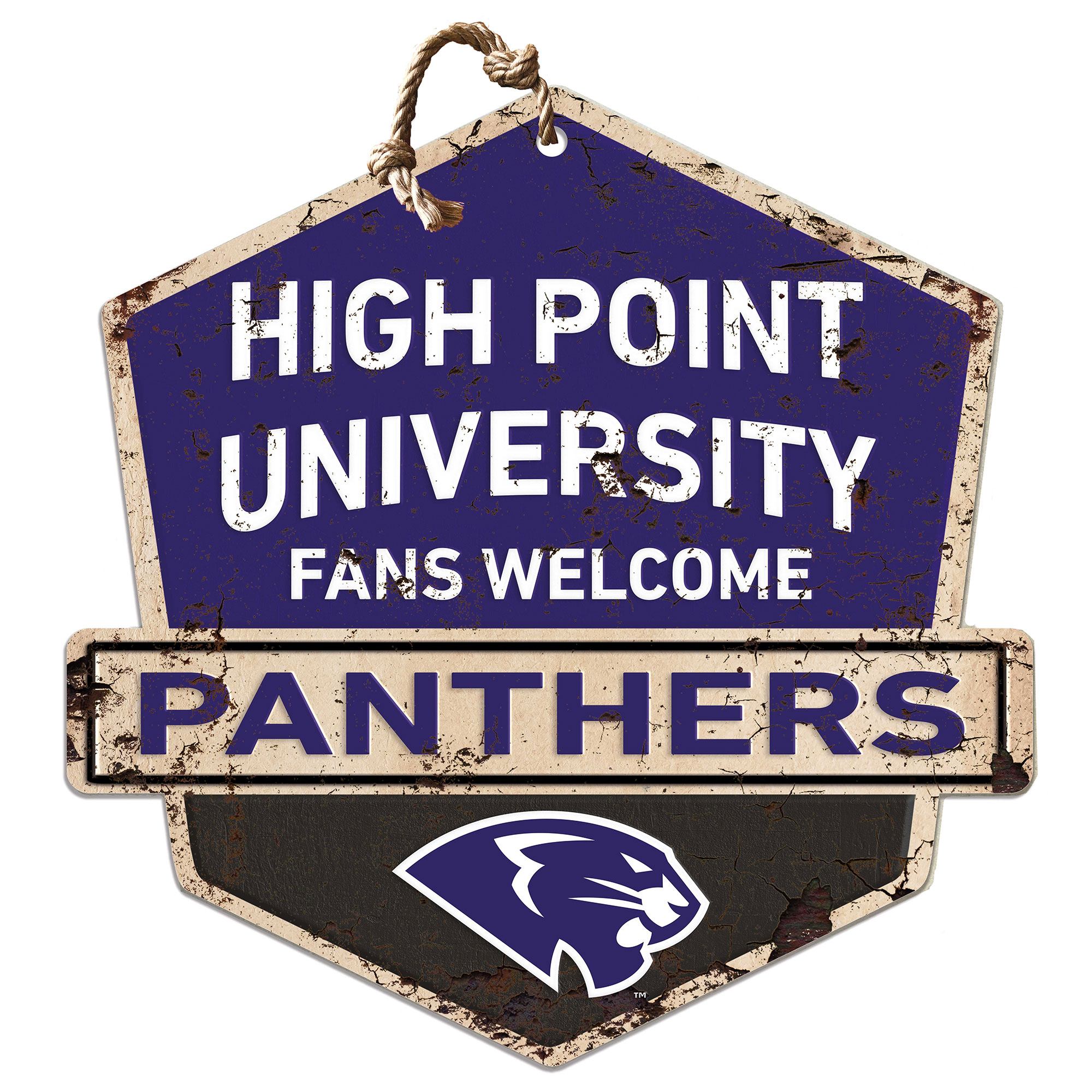 High Point Panthers 20″ x 20″ Fans Welcome Sign